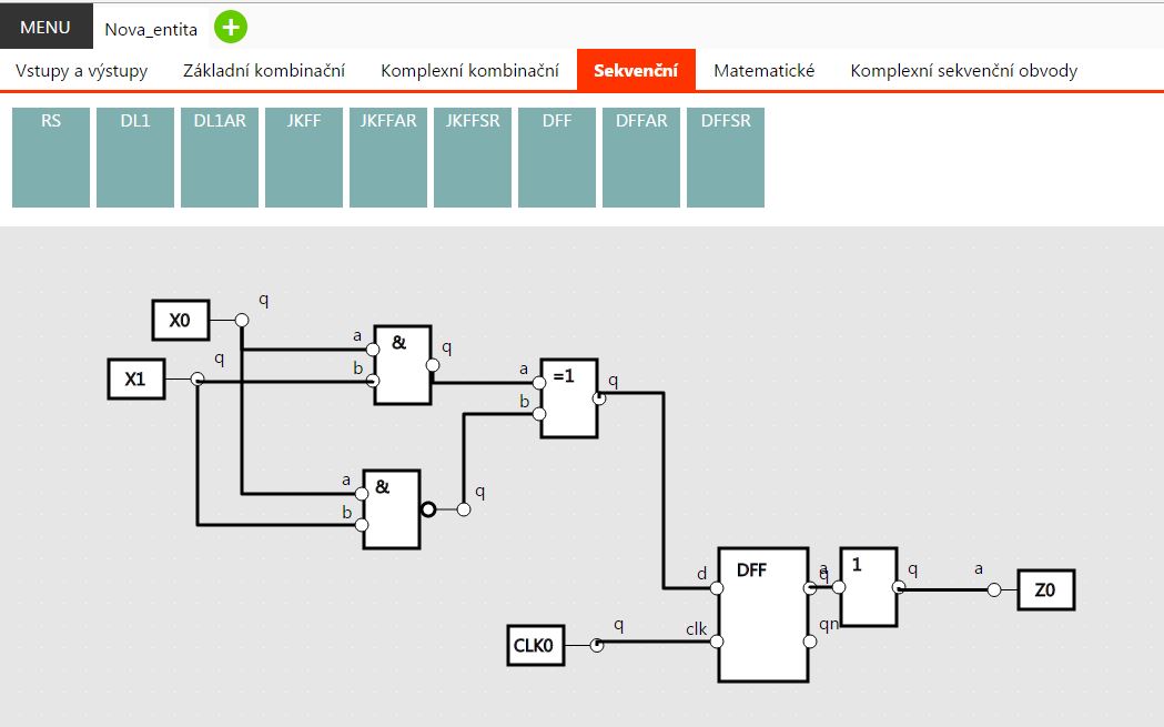 HTML based digital circuits editor | FPGA@TUL